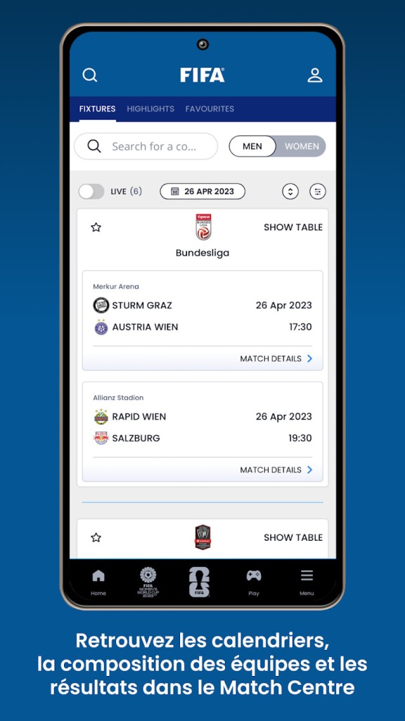 Télécharger FIFA Official App (appli officielle FIFA) gratuitement sur ...