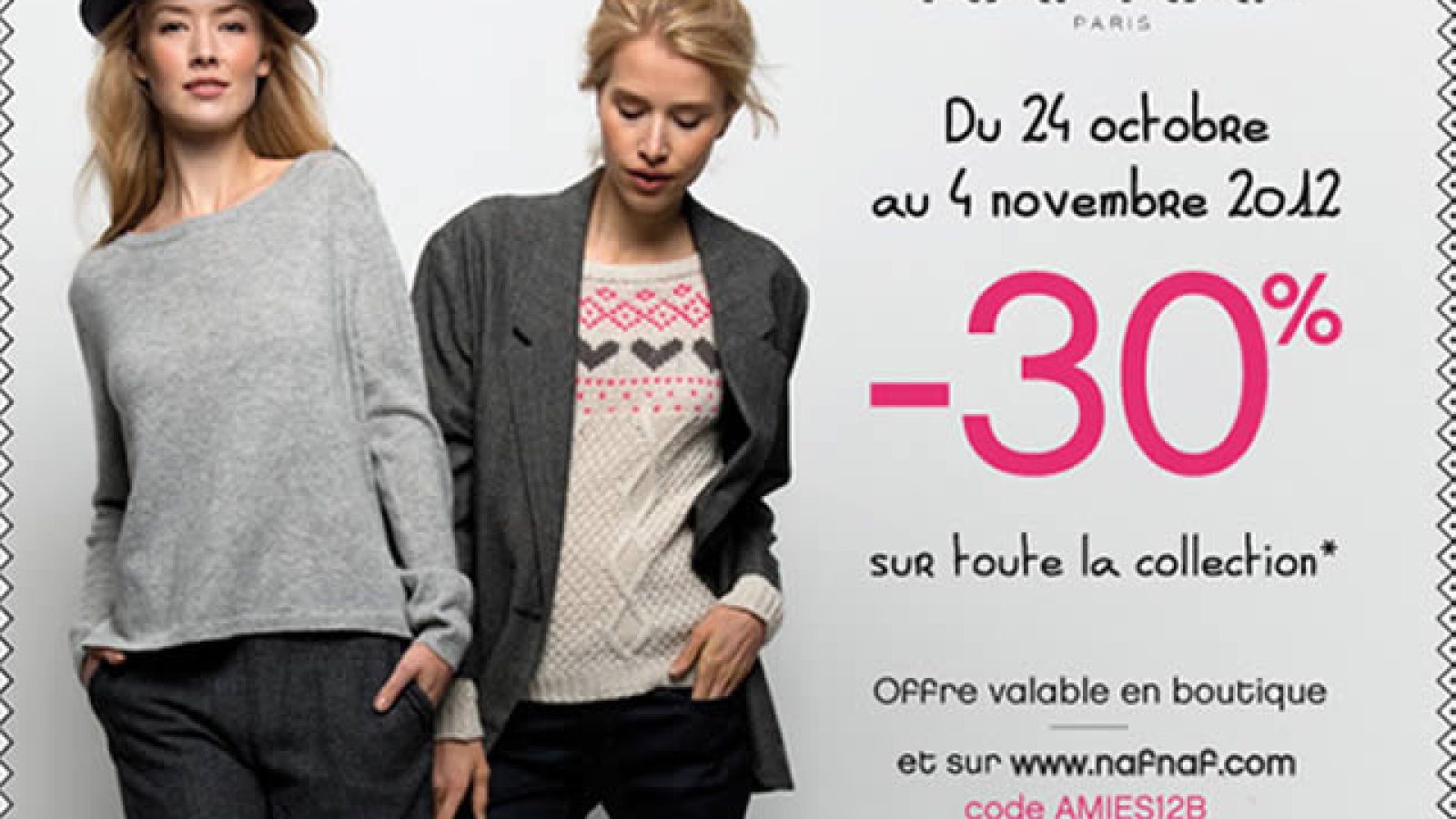 Bon plan Naf Naf : 30% de réduction