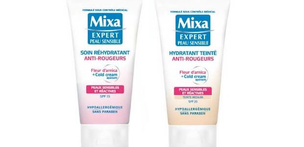 Mixa lance une ligne de soins anti-rougeurs