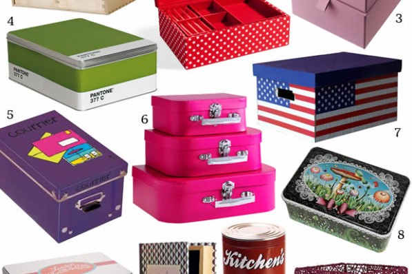 Sélection déco - Boîtes de rangement colorées