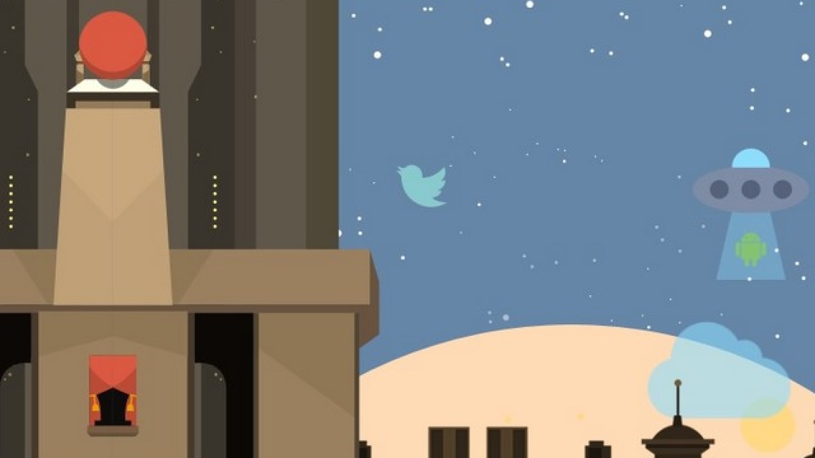 Flat design vs realism, la carte de vœux démente d'inTacto - Madmoizelle