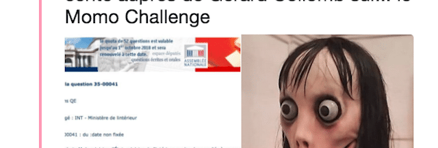 Momo Challenge : quels dangers, quels risques ? Un député s'en saisit