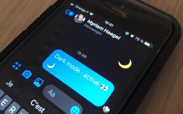 Dark mode, mode nuit de Messenger : comment l'activer