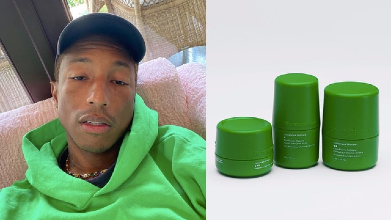 Pharell Williams lance sa marque skincare unisee, Humanrace