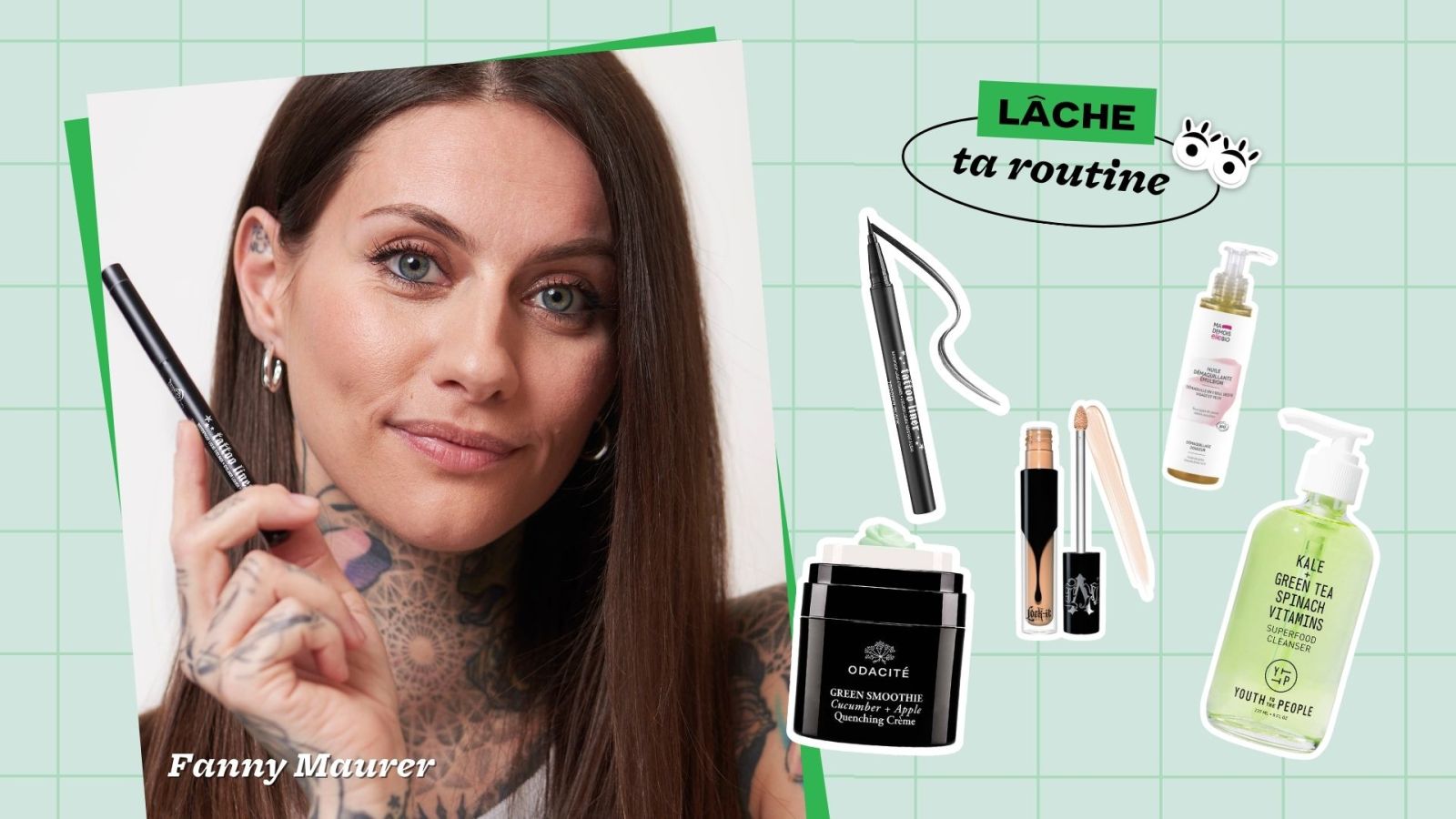 La routine beauté 100% vegan (makeup & soins) de Fanny Maurer est juste ...
