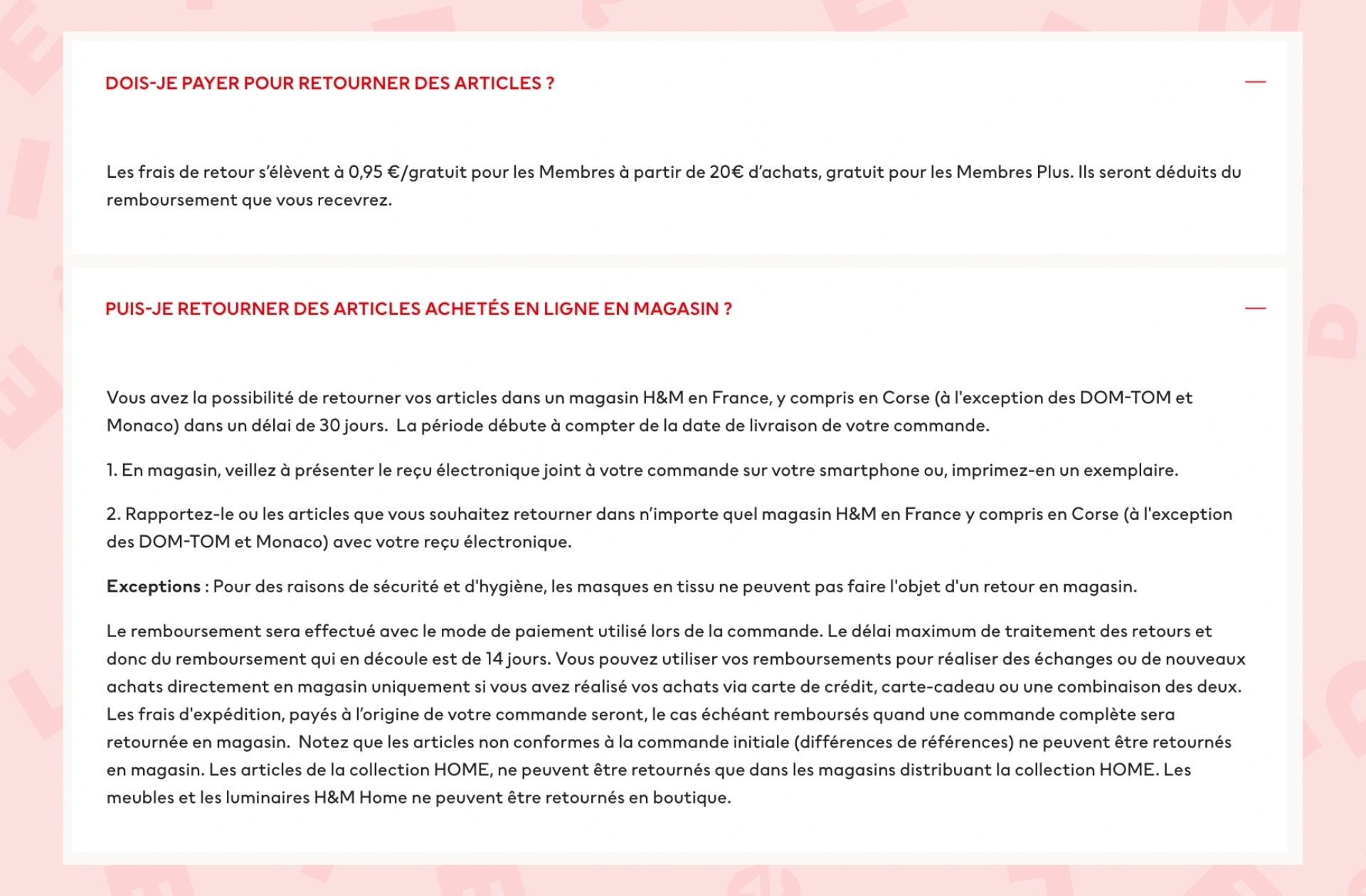 Chez Zara, retourner des vêtements achetés en ligne se paie, et c’est ...