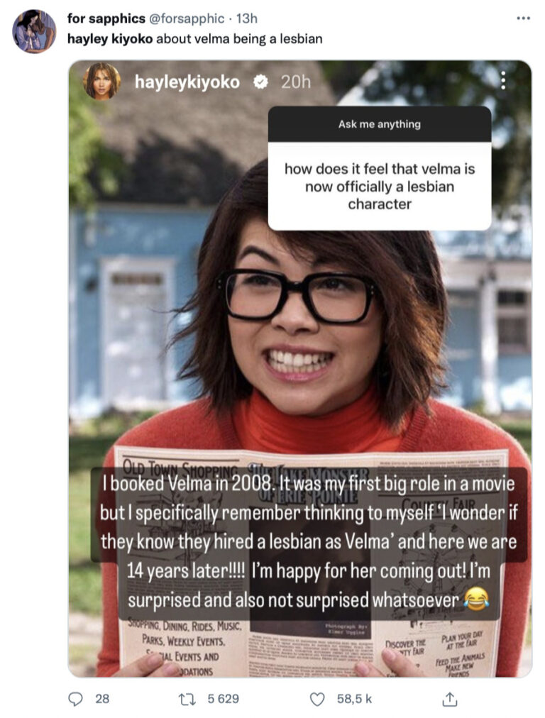 Dans Scooby-Doo, notre intello préférée Velma, fait enfin son coming-out - Madmoizelle