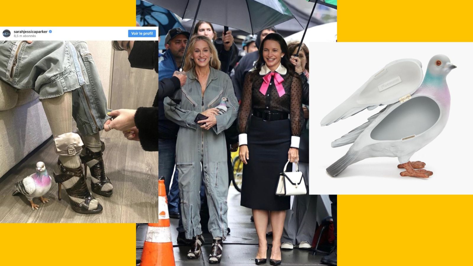 Pourquoi la minaudière-pigeon de Carrie Bradshaw fait tant roucouler ...
