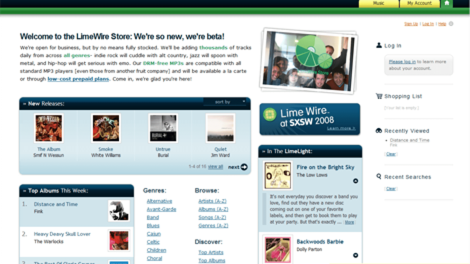 LimeWire ouvre sa boutique de musique en ligne... sans P2P - Numerama
