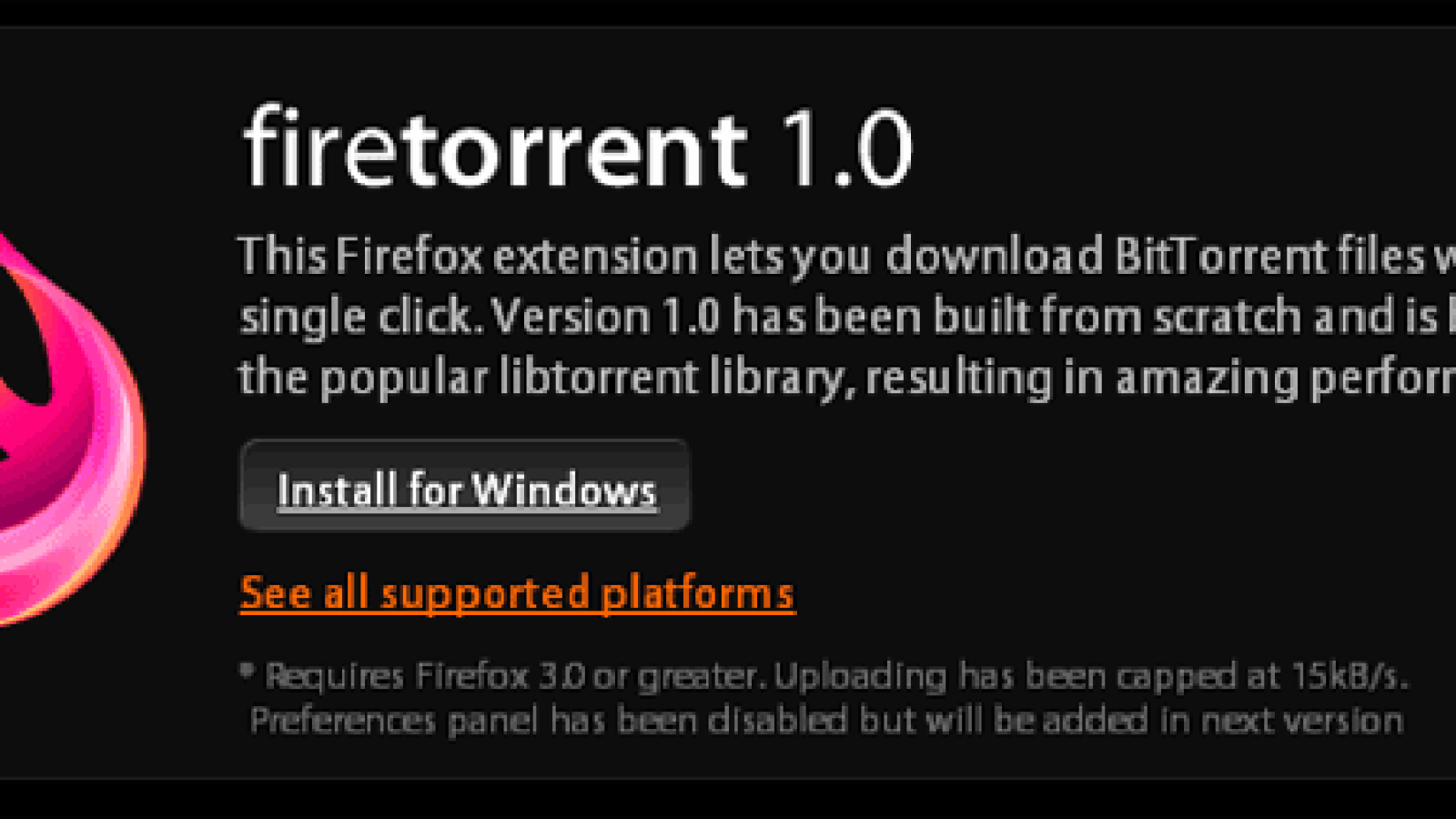 FireTorrent : BitTorrent totalement intégré à Firefox - Numerama