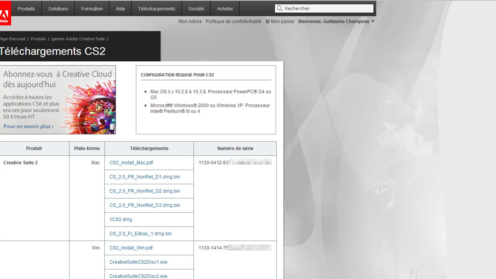Photoshop CS2 (et autres Creative Suite 2) offert par Adobe ! - Numerama