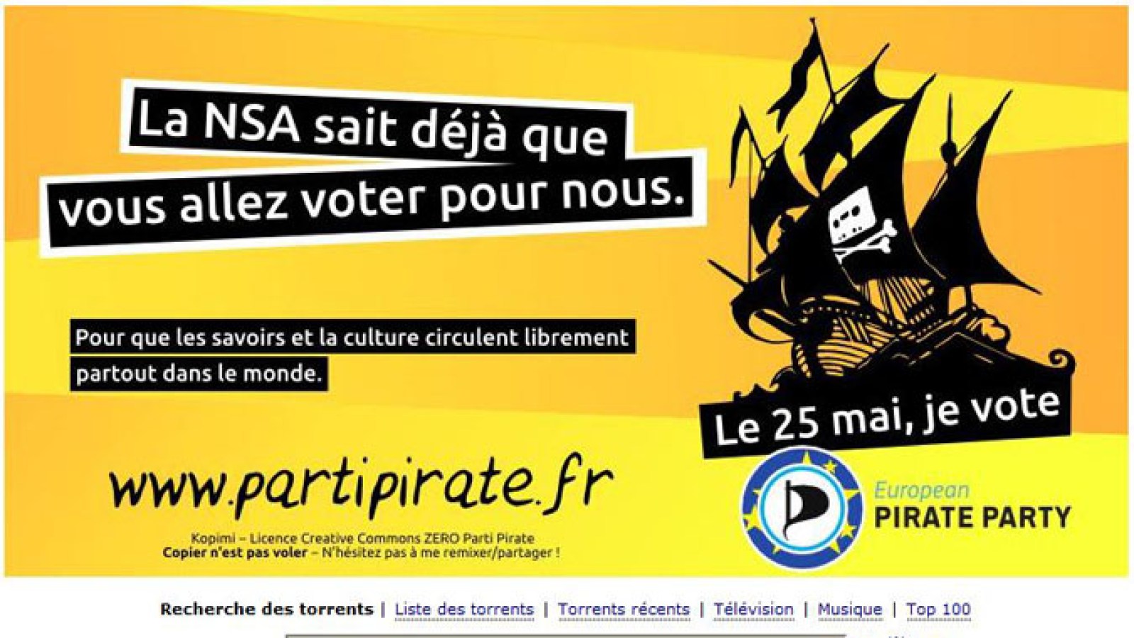 The Pirate Bay choisit le Parti Pirate pour les élections européennes ...