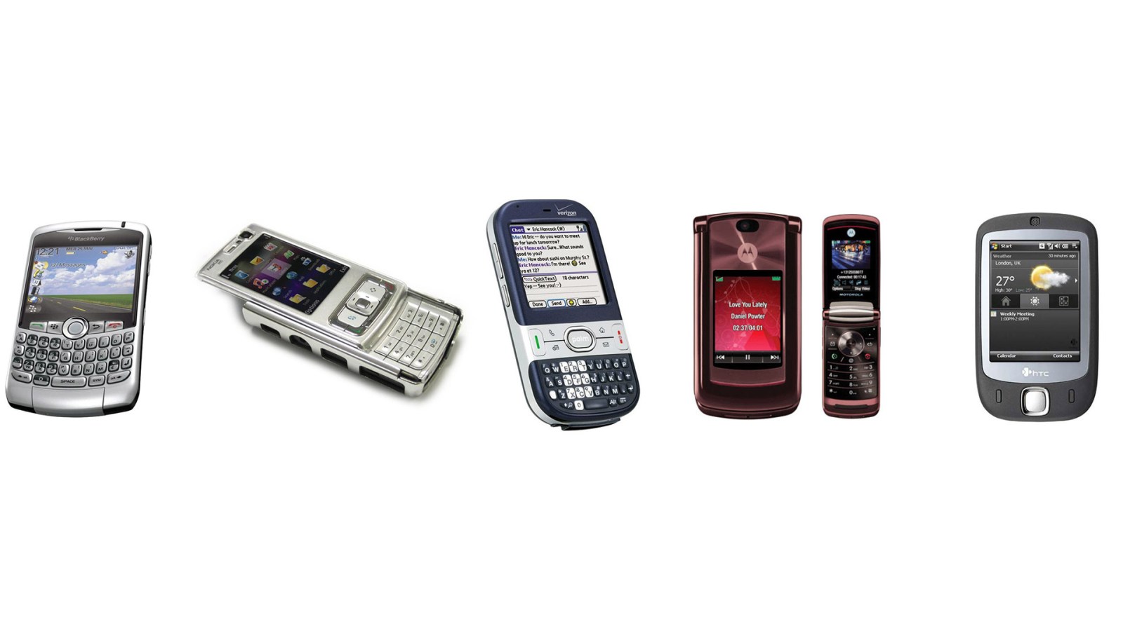 À quoi ressemblaient les smartphones en 2007, à l'annonce de l'iPhone ...