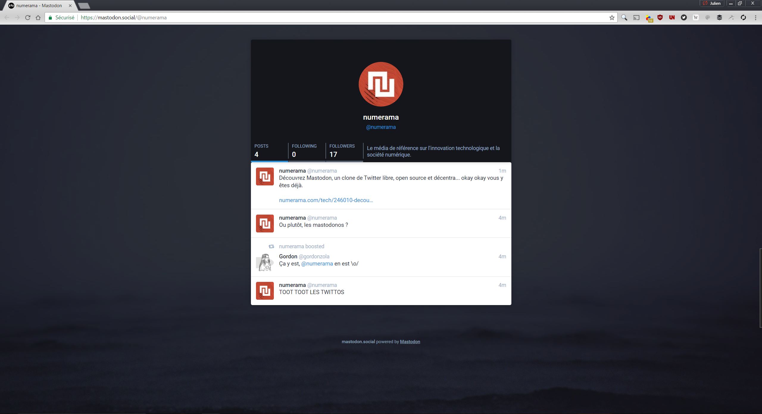 Découvrez Mastodon, un clone de Twitter libre, open source et ...