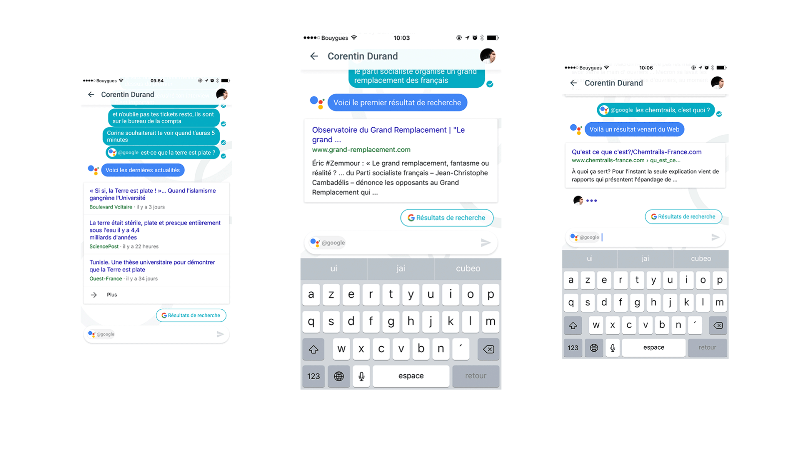 Complots et fake news : les réponses flippantes du Google Assistant ...
