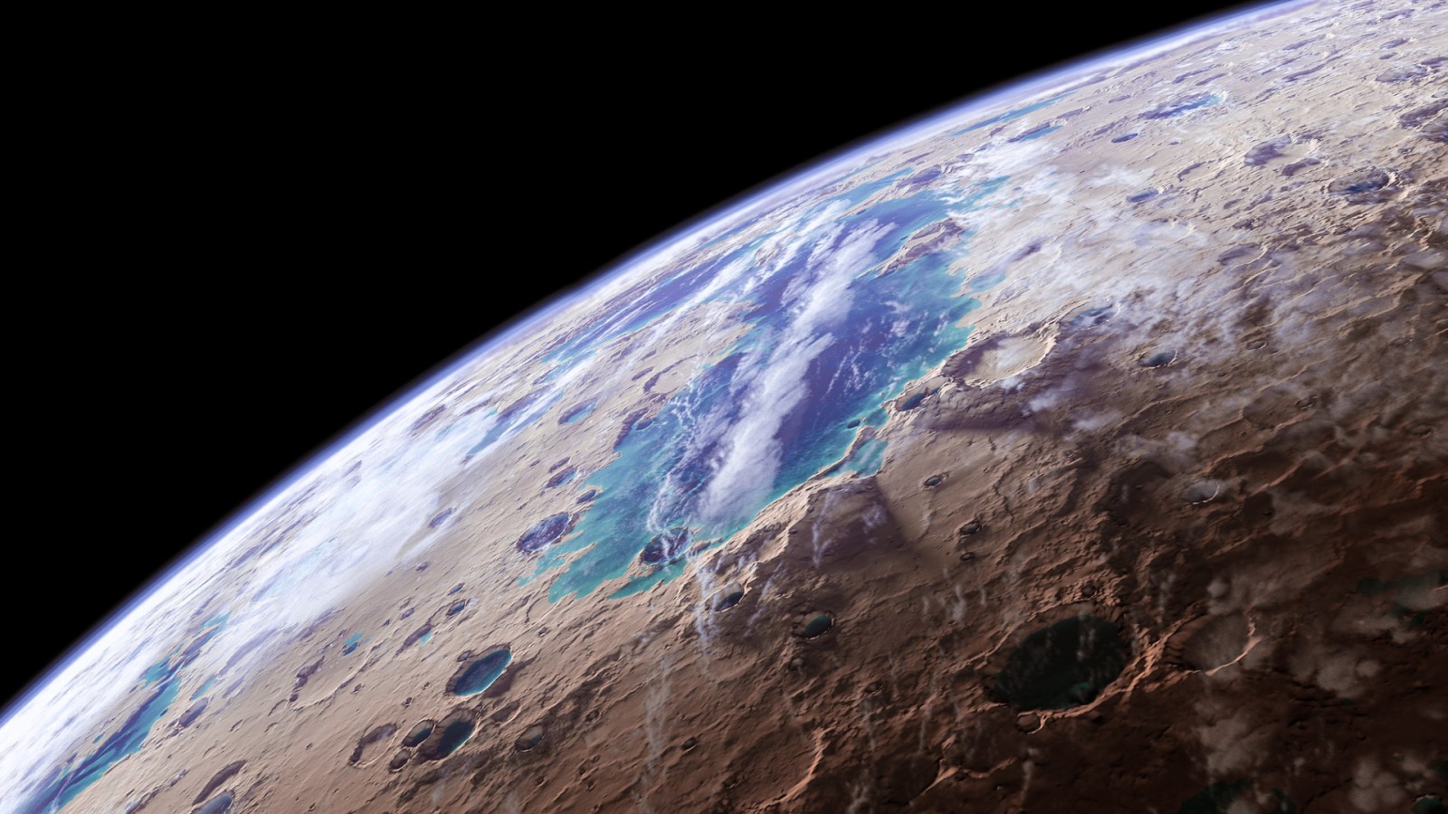 À quoi ressemblaient les pluies sur Mars il y a 4 milliards d'années ...