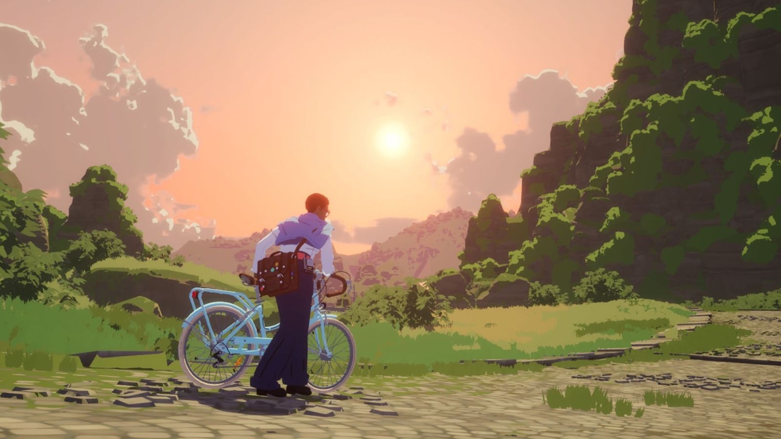 Season sur PS4, PS5 et PC : la douceur d'une fin du monde à vélo - Numerama