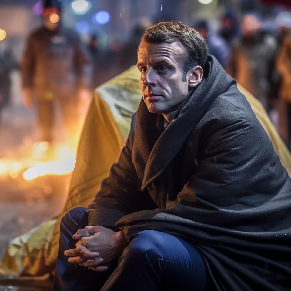 Méfiez-vous de ces photos de Macron en manifestation, elles sont ...