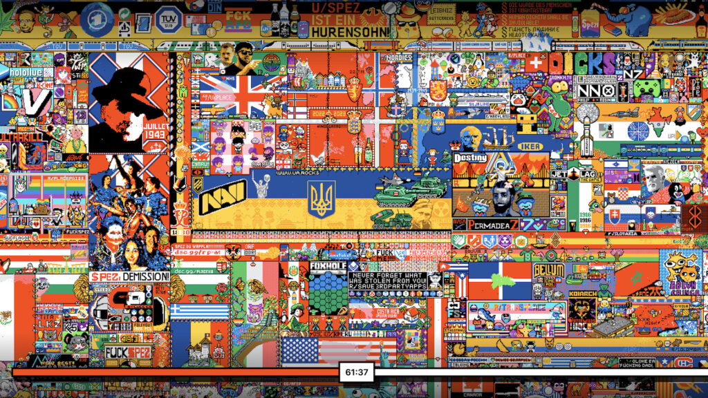 La Pixel War est finie sur Reddit : cette timeline retrace l'évolution ...