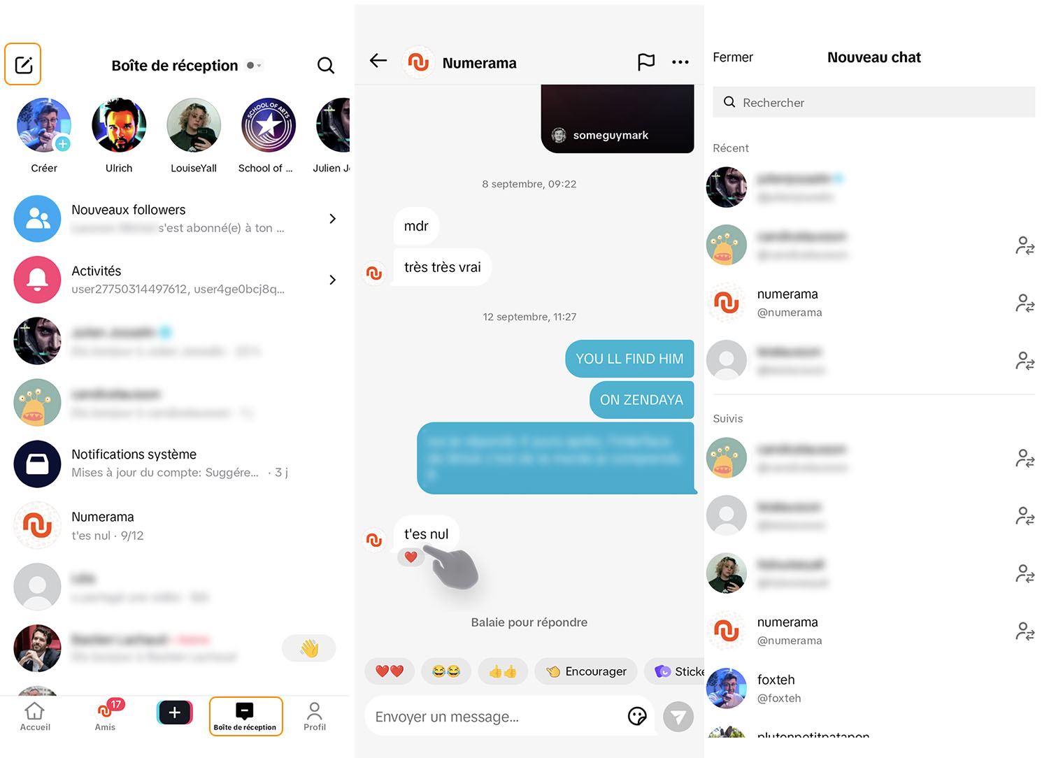 Comment envoyer des messages sur TikTok ? - Numerama