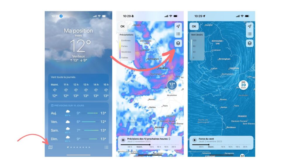 Tempête Ciaran : ces cartes montrent l'intensité des vents en France ...