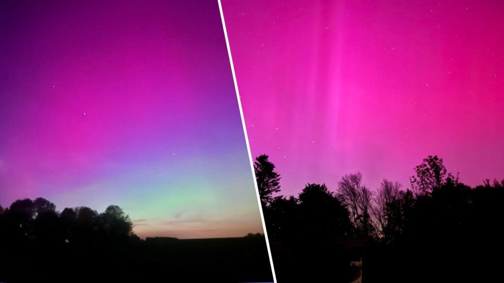 Is it possible to see the Northern Lights in France tonight as well ...