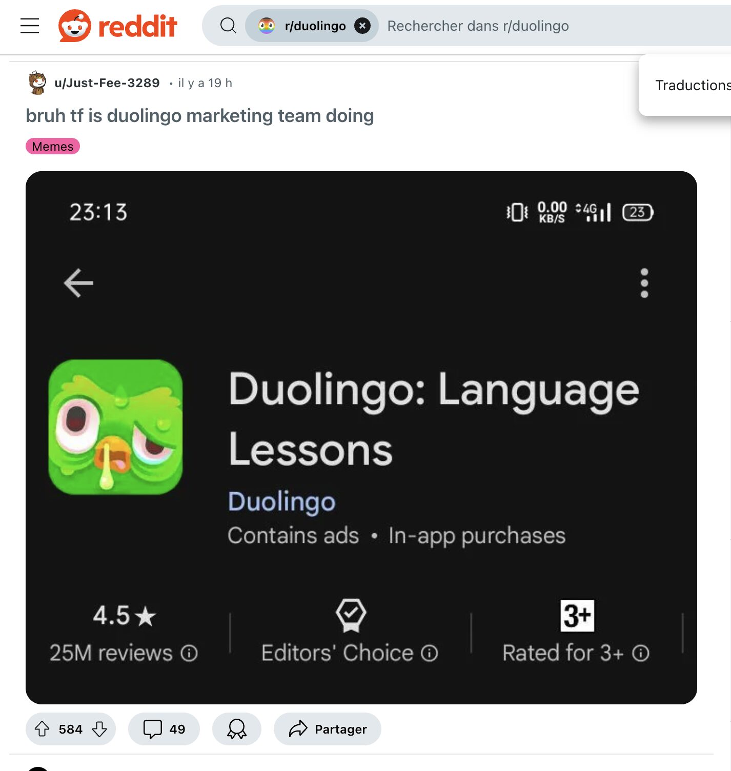 Qu’est-il encore arrivé à la chouette de Duolingo ? - Numerama
