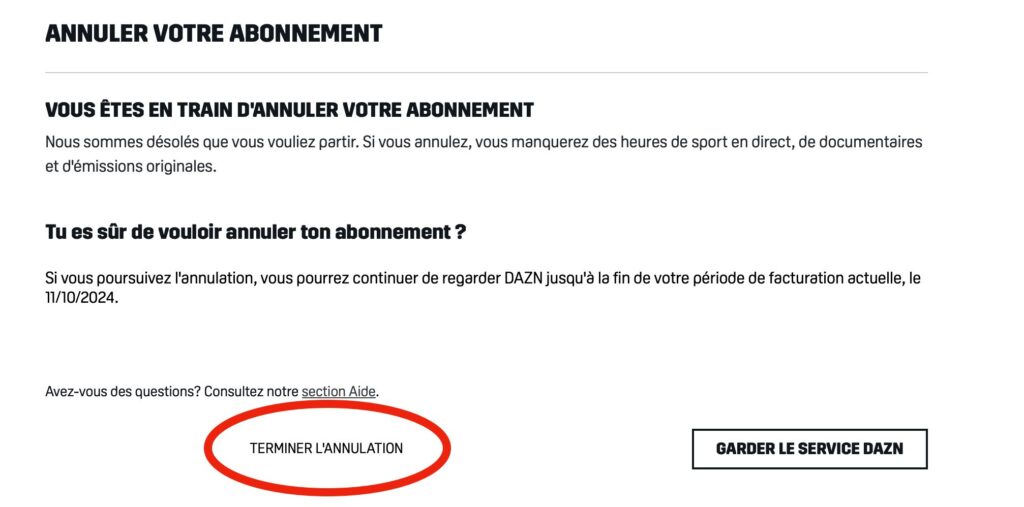 Comment résilier son abonnement DAZN ? - Numerama
