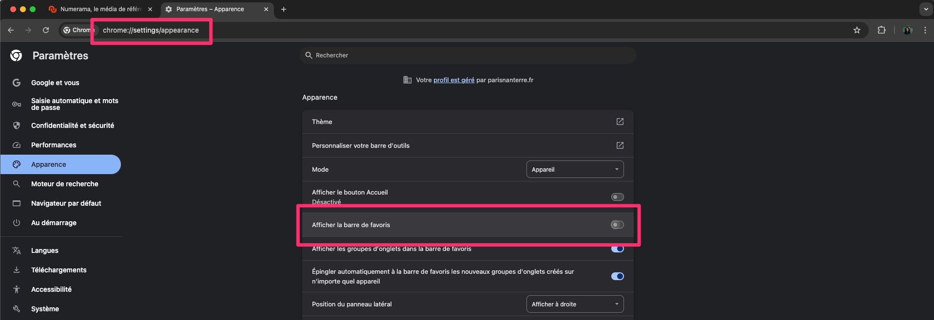 Comment afficher les favoris dans Chrome ? - Numerama