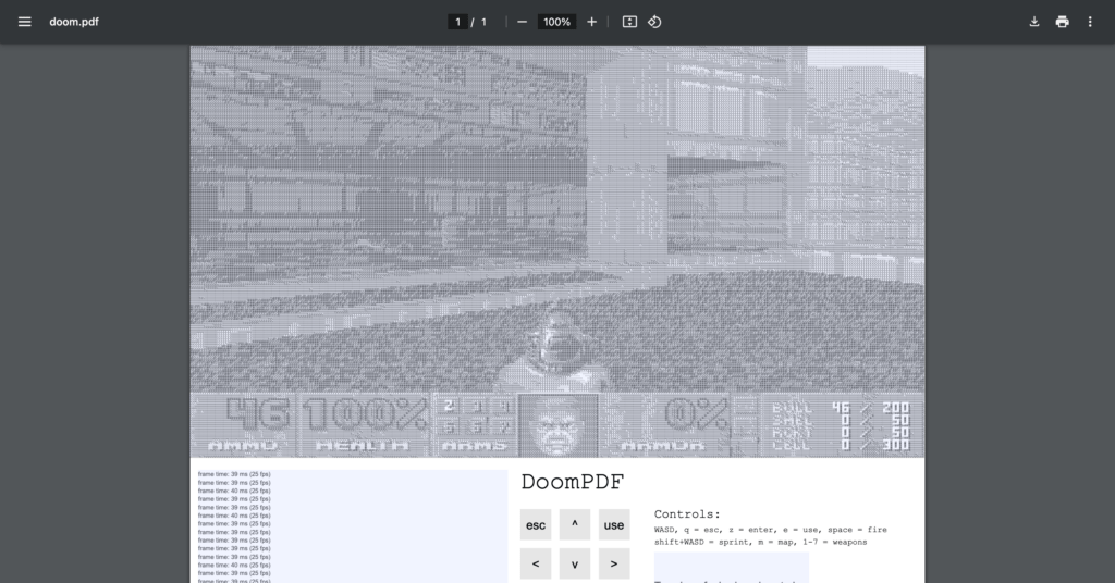 Doom dans un fichier PDF : ça existe et c'est injouable - Numerama