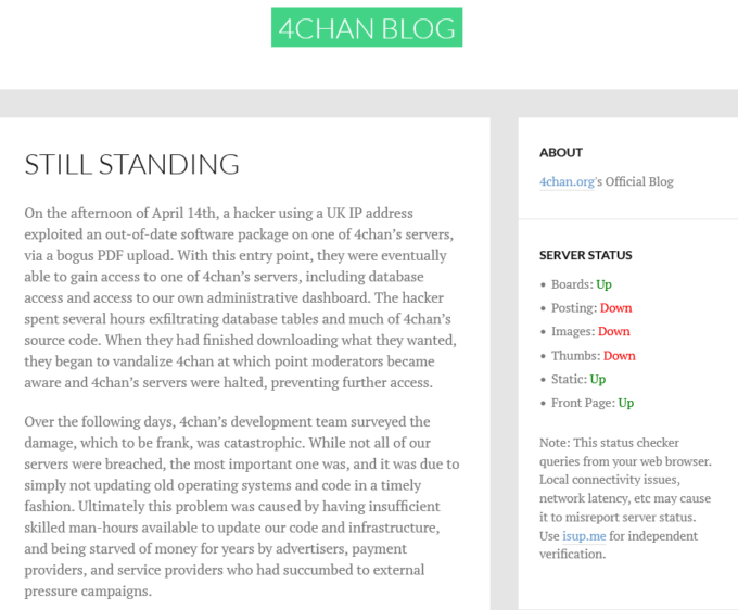 4chan détaille les coulisses du plus grand piratage de son histoire - Numerama