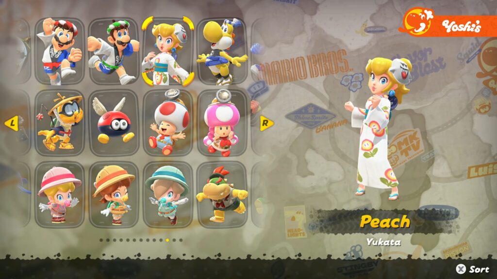 Tous les personnages jouables dans Mario Kart World sur Nintendo Switch ...