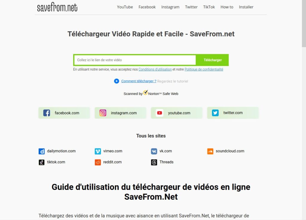 Télécharger SaveFrom.net gratuitement sur en ligne - Numerama