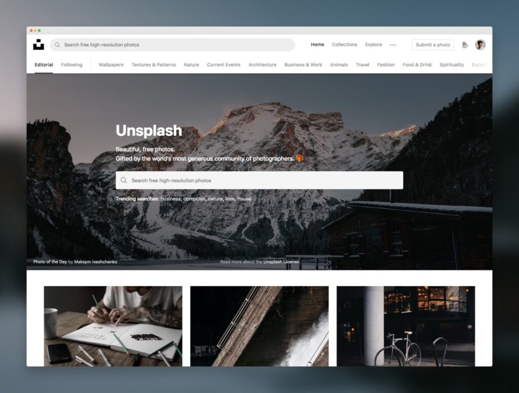 Télécharger Unsplash sur Extension Google Chrome, iOS, macOS et en ligne - Numerama