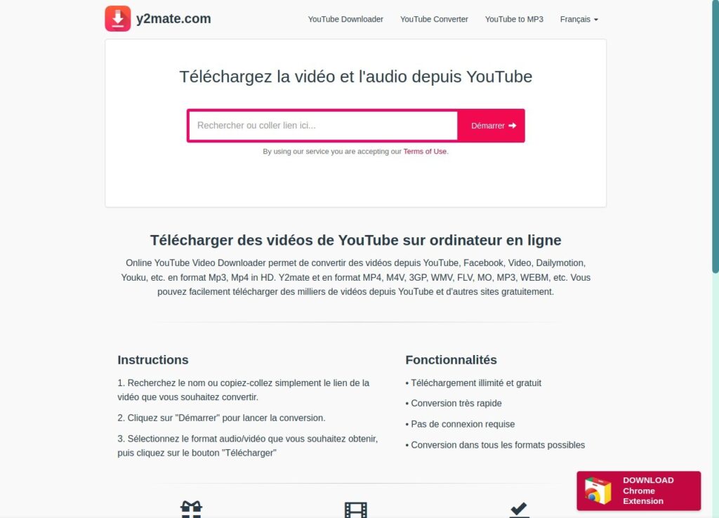 Télécharger Y2Mate gratuitement sur en ligne - Numerama