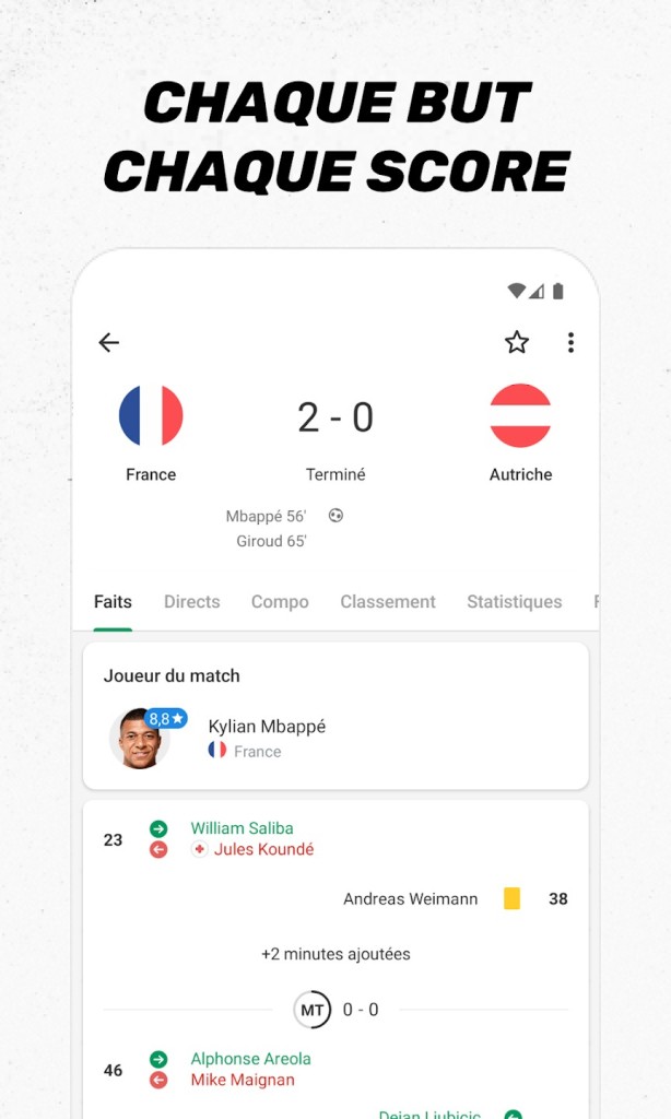 Télécharger FotMob – Foot en direct gratuitement sur Android, Android ...